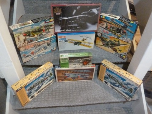 HUGE lot of airplane model kits Tamiya UPC Revell Frog Ringo Toy Corp ...