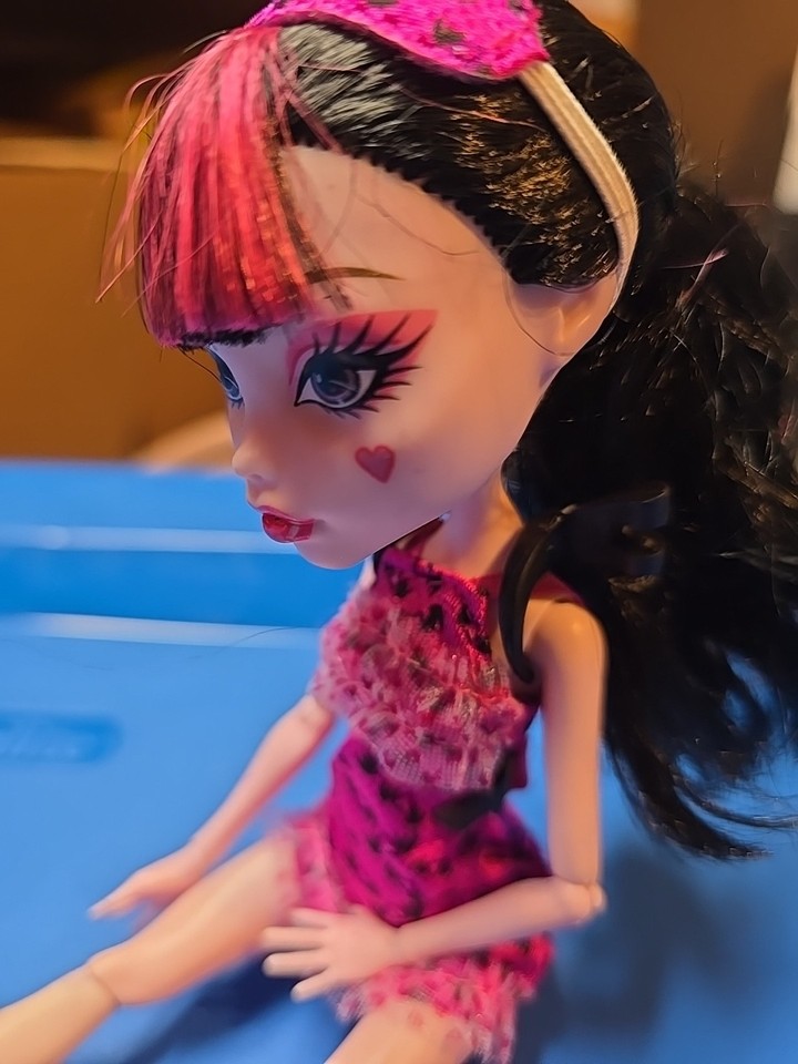 Mattel Monster High MH #51 Draculaura Doll With Outfit Sleep Mask ...