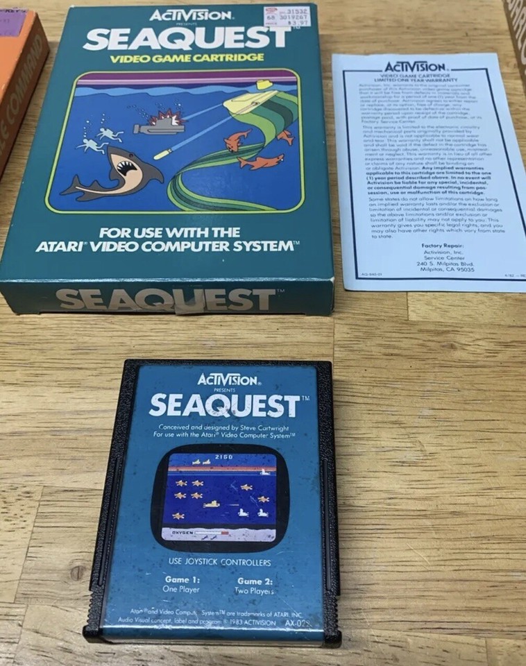 Atari 2600 Seaquest Complete in Box CIB Activision | eBay