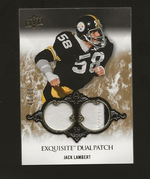 2008 Upper Deck Exquisite Collection - Dual Patch #EP-22 Jack Lambert /50 (MEM) for sale online ...
