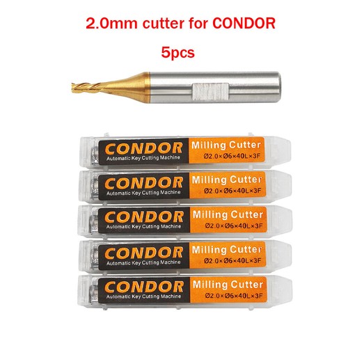 5× 2.0mm Milling Cutter for XHORSE CONDOR XC-MINI /XC-007 XC-002 ...
