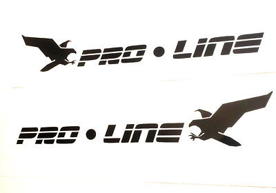 PROLINE BOAT DECALS Stickers Gloss white (NOT BLACK) 40" (2) CUSTOM ...