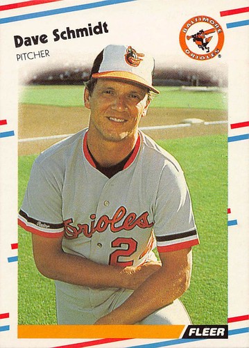 Dave Schmidt 1988 Fleer 571 Baltimore Orioles BASEBALL Card | eBay