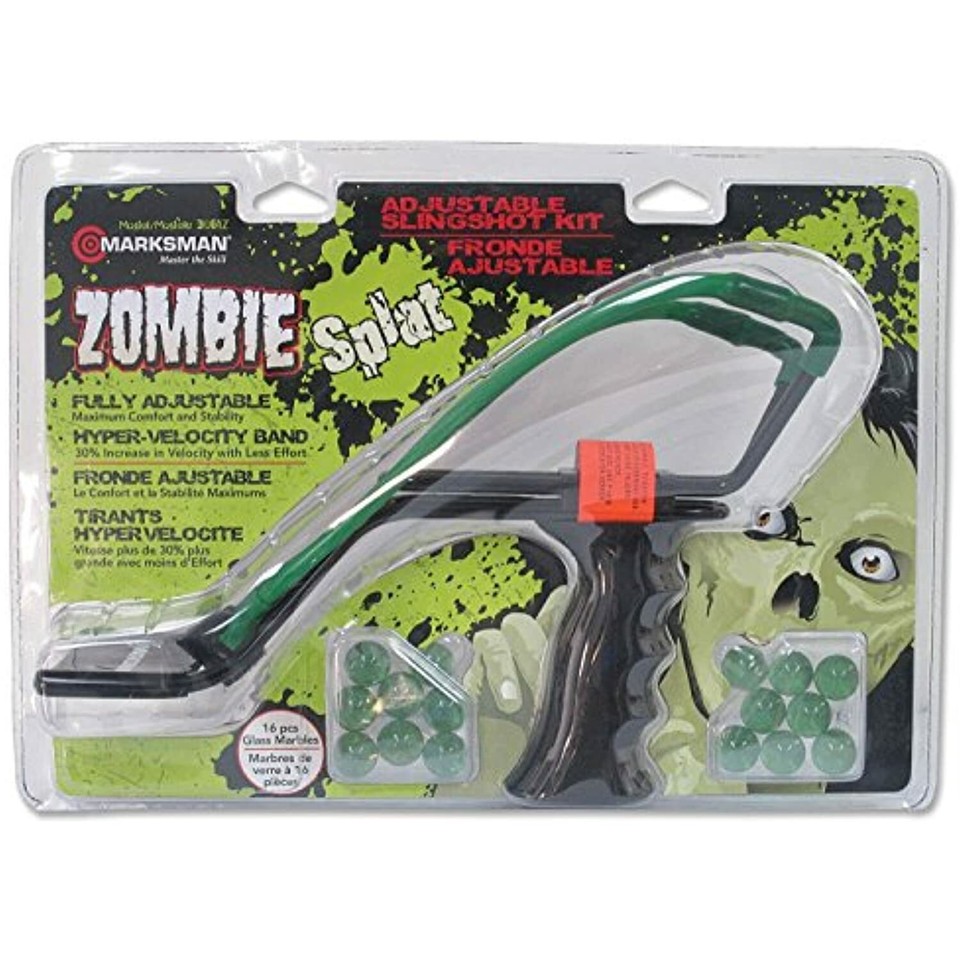 Marksman Zombie Adjustable Slingshot Kit High Velocity Band & 16 ...
