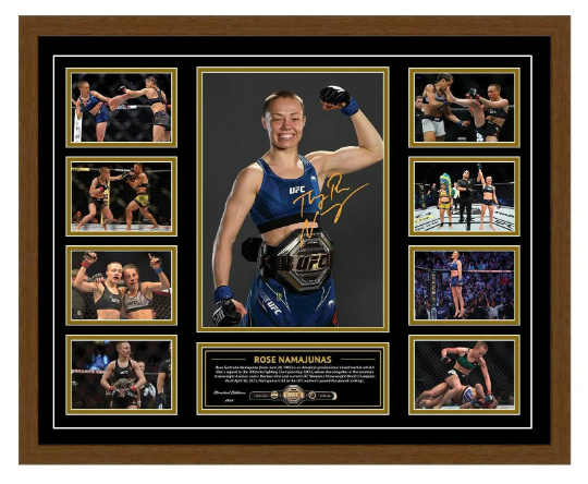Rose Namajunas Thug Rose UFC Signed Limited Edition Framed Memorabilia ...