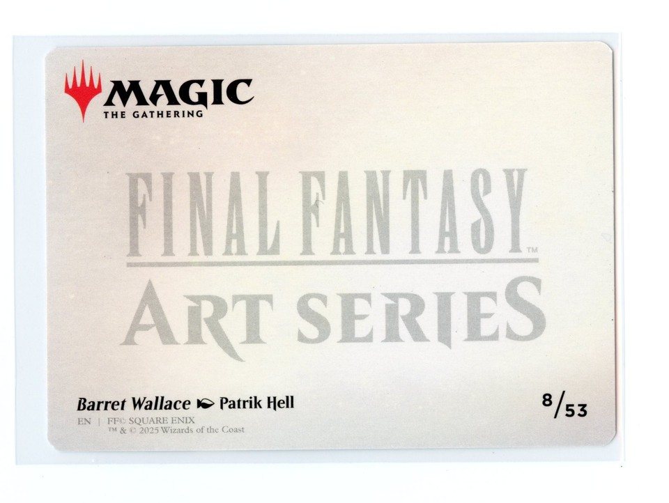 Barret Wallace Art Series Card 8 Regular Final Fantasy MTG Card NM | eBay