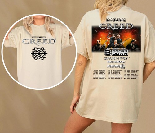 Creed Tour 2025 Creed Summer of 99 Tour Concert Men Women T-Shirt | eBay