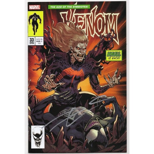 Venom #33 – Sliney Variant Signed By Donnie Cates With COA | eBay