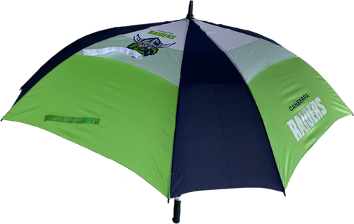 Canberra Raiders NRL Golf Club Umbrella Large Dual Canopy Father's Day ...