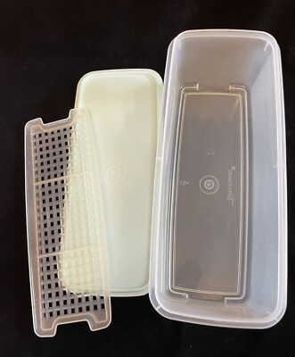 Large Tupperware Vegetable Celery Snack Container Keeper 782 Insert ...
