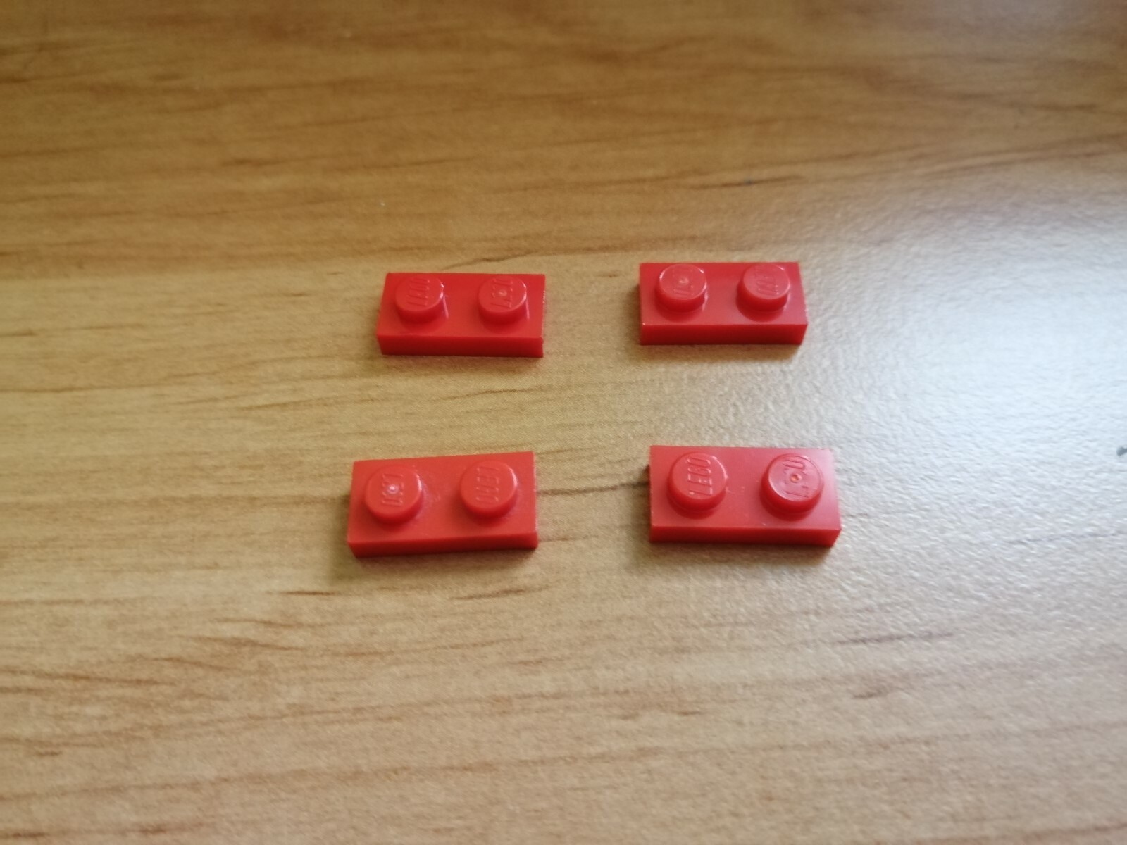 LEGO 3023+302321 PLATE 1X2 COLOR RED/ROUGE LOT X4 | eBay