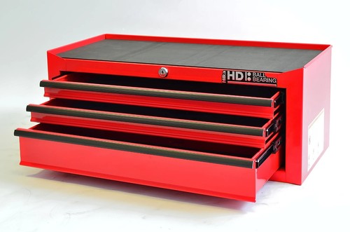 Hilka Tool Chest 3 Drawer New Red Steel Metal Tools Storage Box Add On ...