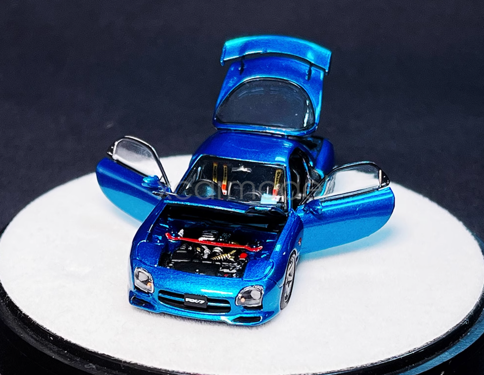 PGM 1:64 Blue RX7 FD 3S Racing Sports Model Diecast Metal Car | eBay