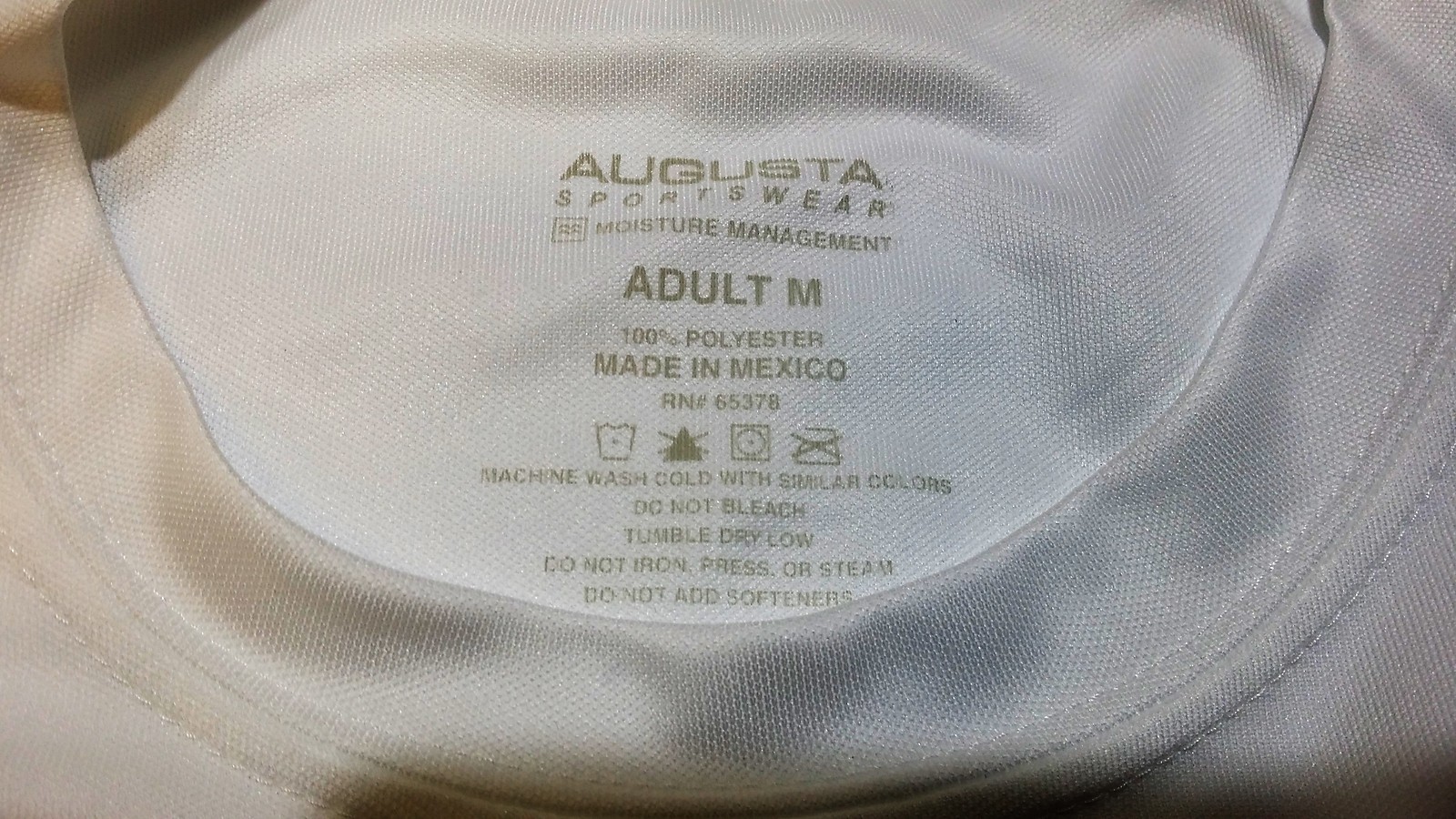 Augusta Sportswear 100% Polyester Moisture Wicking Long/ Short Sleeve ...