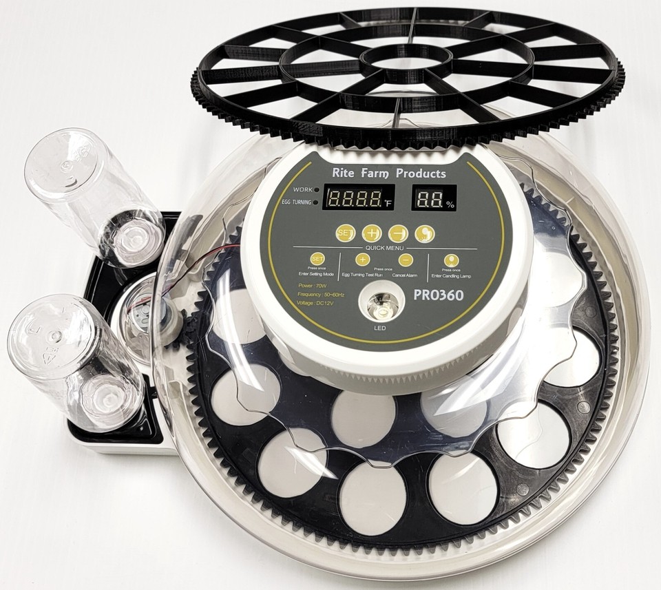PRO 360 RITE FARM PRODUCTS 21 EGG CHICKEN INCUBATOR & HATCHER & 2 ...