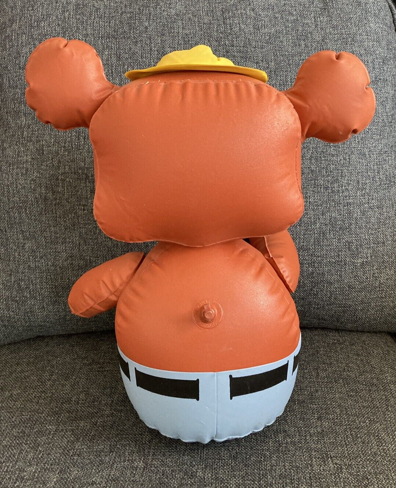 Vintage inflatable blow up roly poly Smokey The Bear Ideal Toy Co 15 ...