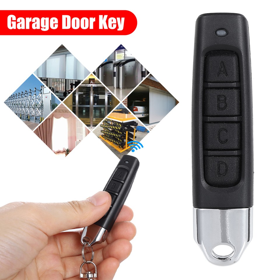 4x Universal Cloning Remote Control Key Fob For Garage Door Electric ...
