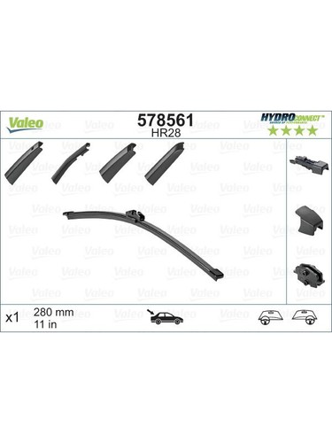 Valeo Wiper Blade Rear 280mm Length (578561) | eBay