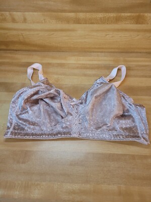 Bali 3820 Flexible Support Full Coverage Bra Satin Wire Free 38DD Beige ...