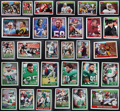1991 Topps Football Cards Complete Your Set You U Pick From List 1-220 ...