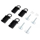 4PCS Heavy Duty 12000 Lbs Removable D-Ring Stake Pocket Powder Coated ...
