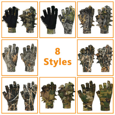 Tree Camouflage Gloves Hunting Antislip Fishing Photography Bird ...