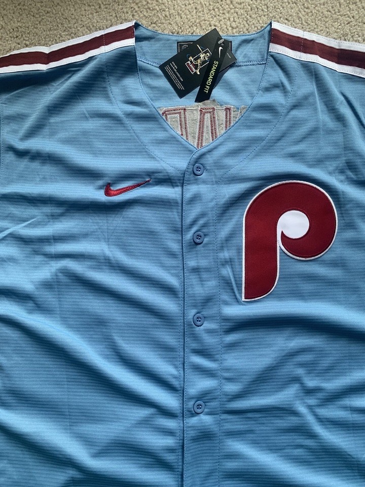 NWT Men’s Nike JT Realmuto Phillies Powder Blue Jersey Small | eBay