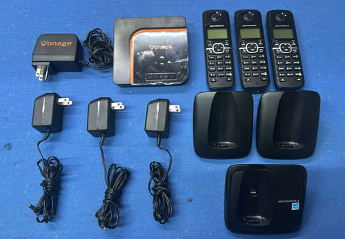 Motorola Digital Cordless Telephone L603M Set 03 Vonage VDV22-VD Set 01 ...
