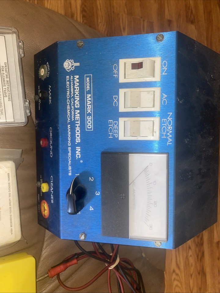 Marking Methods Inc Mark 300 Mark300 Electro Chemical Marking Etching ...