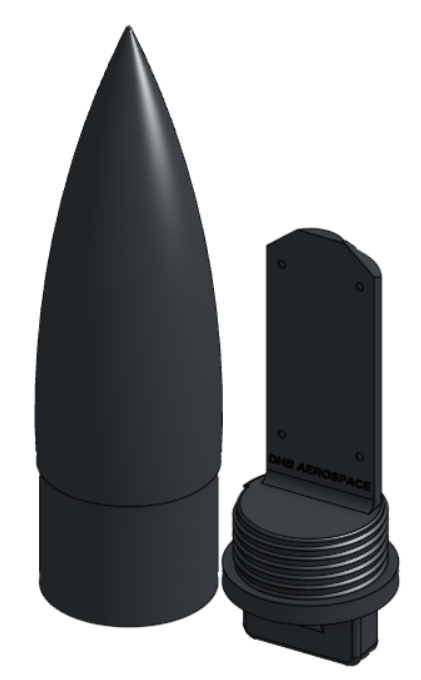 CUSTOM ROCKET NOSECONES WITH THREADED BULKHEAD & AVIONICS SLED | eBay