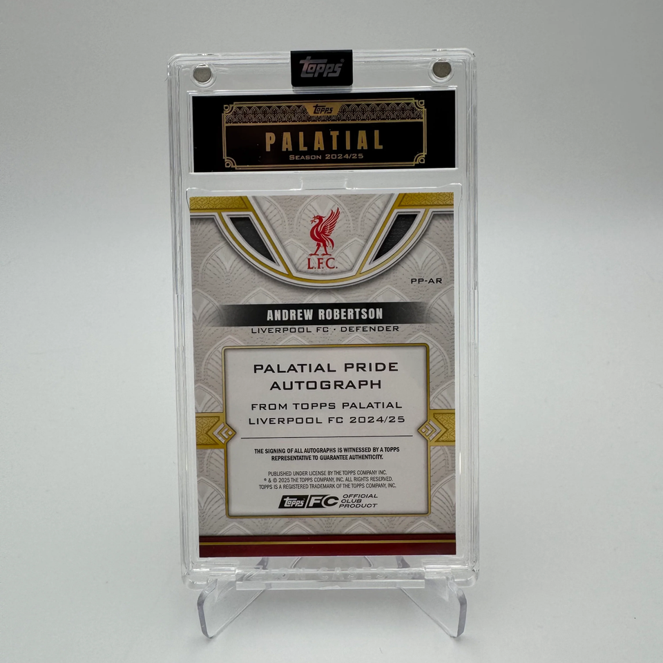 Andy Robertson - Liverpool - Topps Liverpool Palatial - Auto 01/10 | eBay