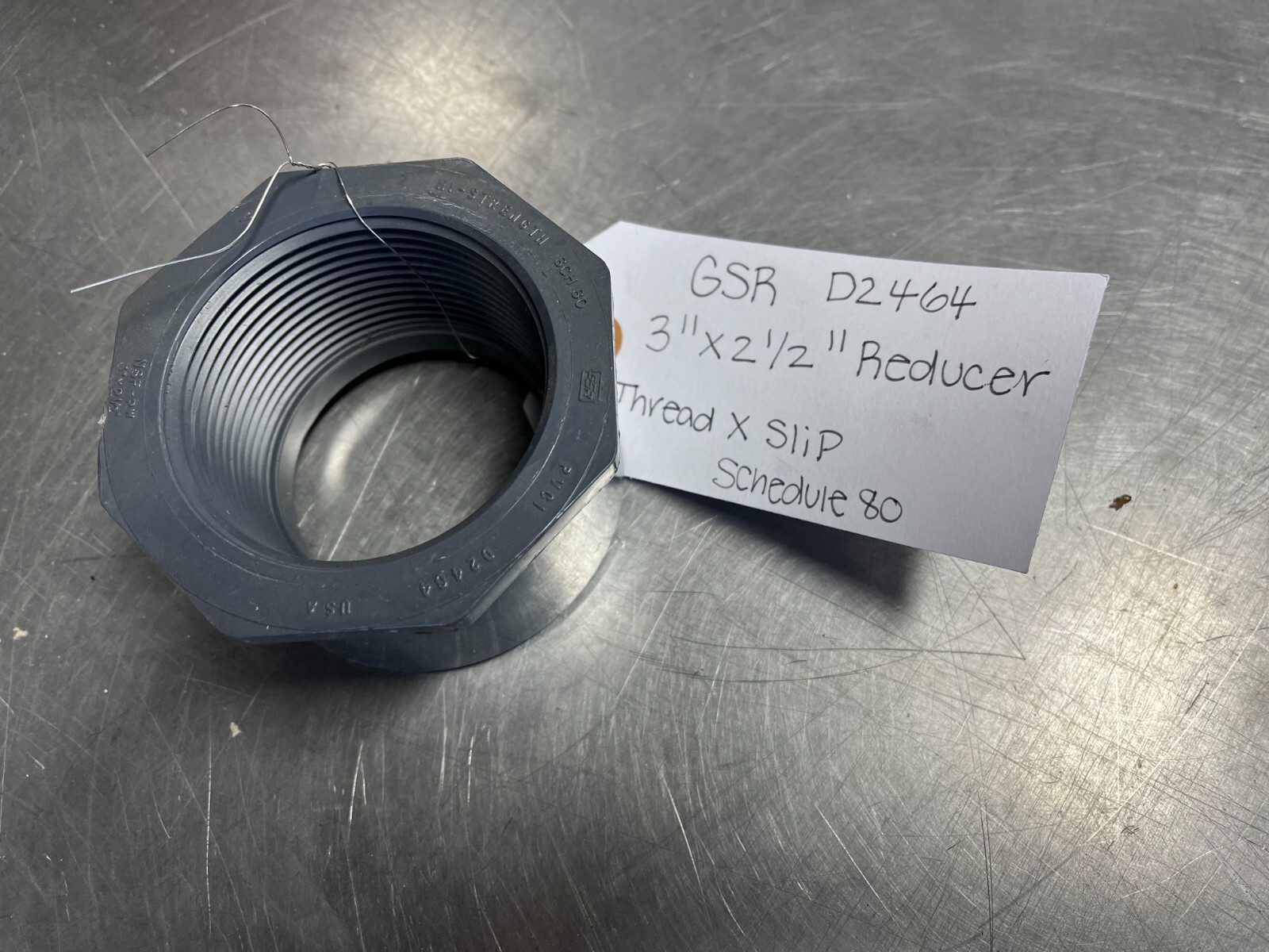 D2464 GSR 3'' X 2 1/2'' Reducer Schedule 80 Threaded X Slip | eBay