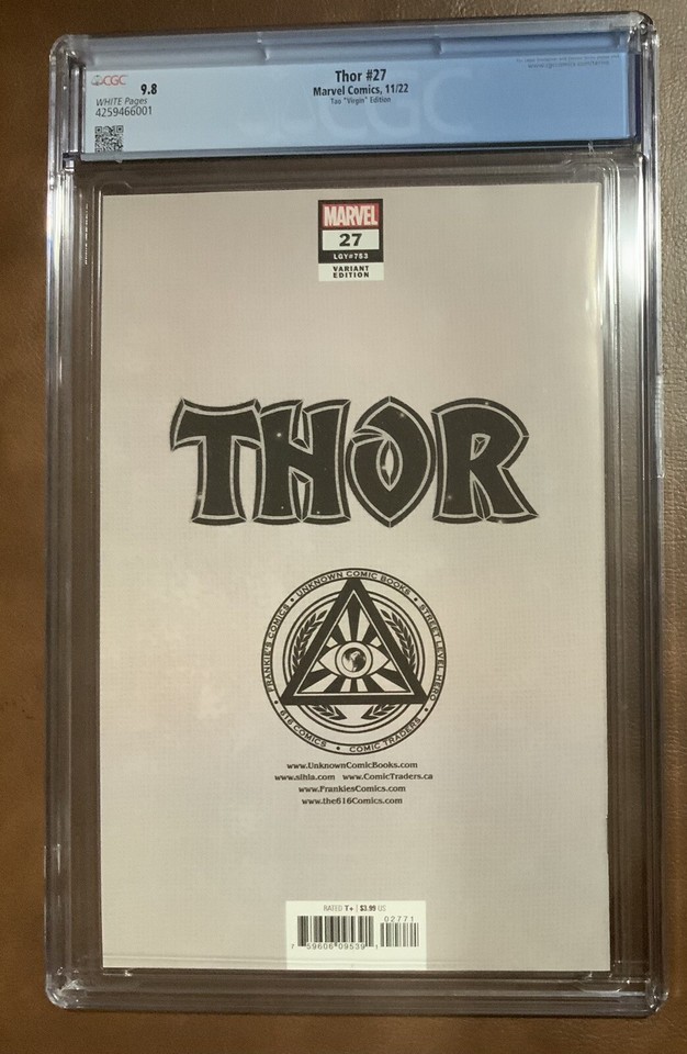 Thor #27 Ivan Tao Virgin Variant CGC 9.8 Unknown Comics Venomized Thor | eBay