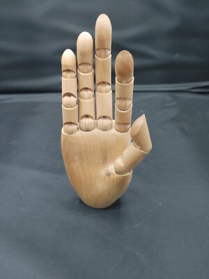 Wooden Hand Display Stand With Jointed Fingers(Right Hand) | eBay