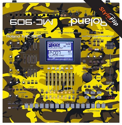 Roland MC-909 Skin | Yellow Camo | Protective Decal | StyleFlip Skins ...
