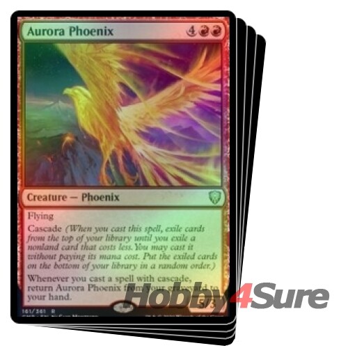 Foil Aurora Phoenix X4 M/NM Magic: The Gathering MTG Commander Legends ...