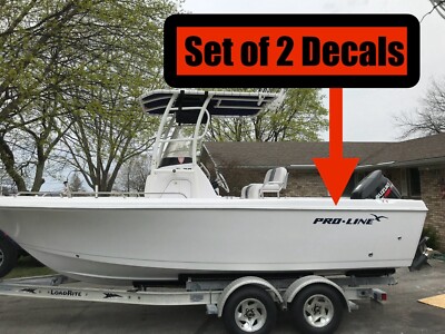 PRO LINE PROLINE BOATS LOGO 36" STICKER DECALS Replacement Kit Stickers ...