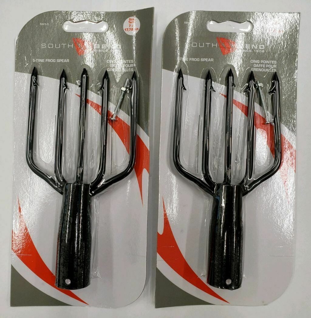2 Packs South Bend Frog Gig Spear 5 Tine, Heavy Duty for BIG FROGS | eBay