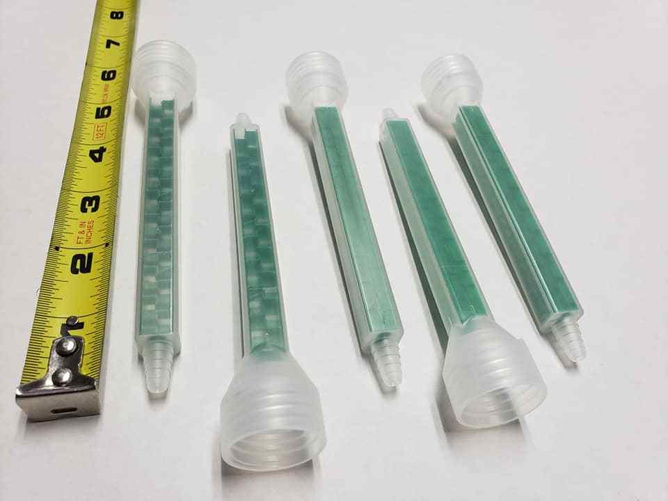 Lot of 5 MGQ Mixing Tips 08 20T 200ML Static Nozzle Epoxy Adhesive ...