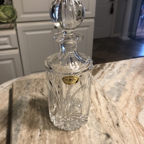 BLOCK CRYSTAL HAND CRAFTED 24% FULL LEAD CRYSTAL DECANTER - MADE IN ...