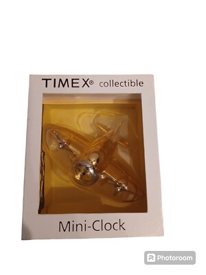 Vintage Timex Collectible Airplane Mini-Clock In Original Box | eBay