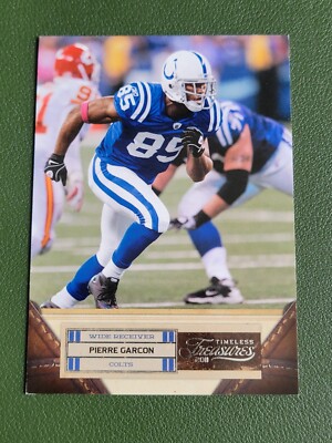 2011 Timeless Treasures Football Card #80 Pierre Garcon 486/499 Colts ...