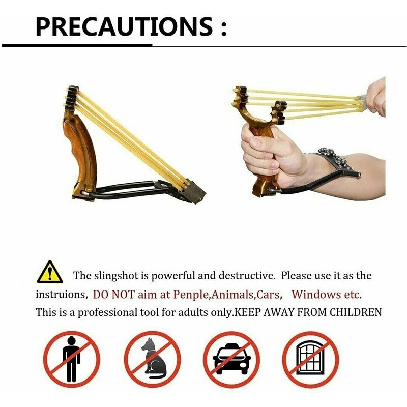 Professional Hunting Slingshot High Velocity Power Catapult Sling Shot ...