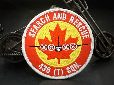 CANADA (RCAF) 435 TRANSPORT AND RESCUE SQUADRON EMBROIDERED IRON-ON ...