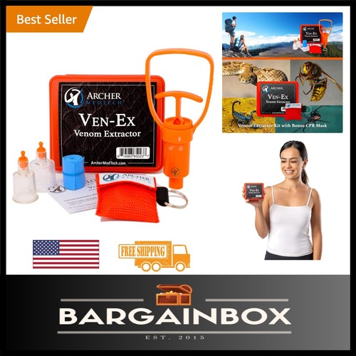 Portable Ven-Ex Snake Bite and Bee Sting Kit with CPR Shield - Compact ...