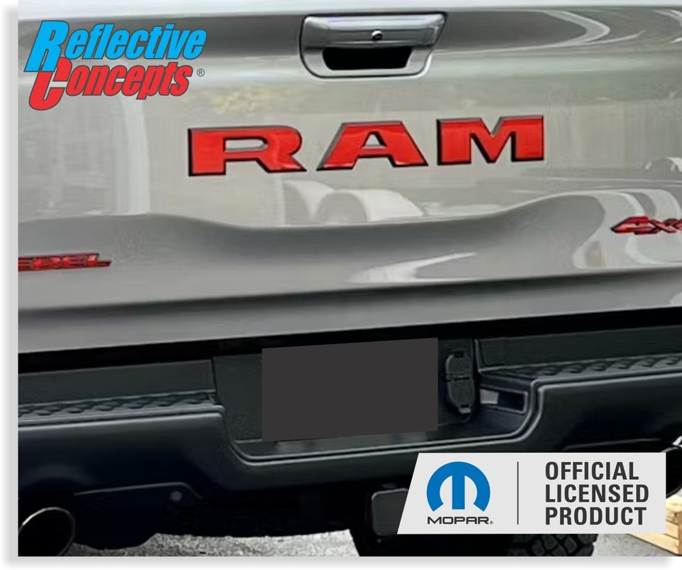 RAM Tailgate Emblem Overlay Decal Sticker - 2025-2026 Ram 1500 | eBay