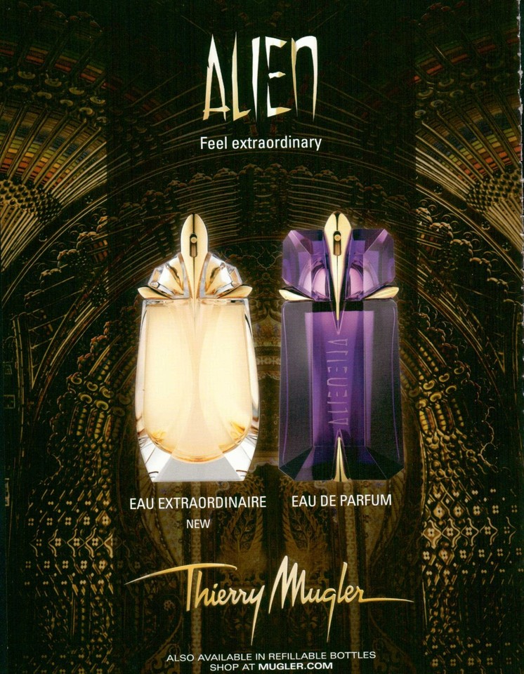 Thierry Mugler Perfume Magazine Print Ad Advert ALIEN 2pg 2013 | eBay