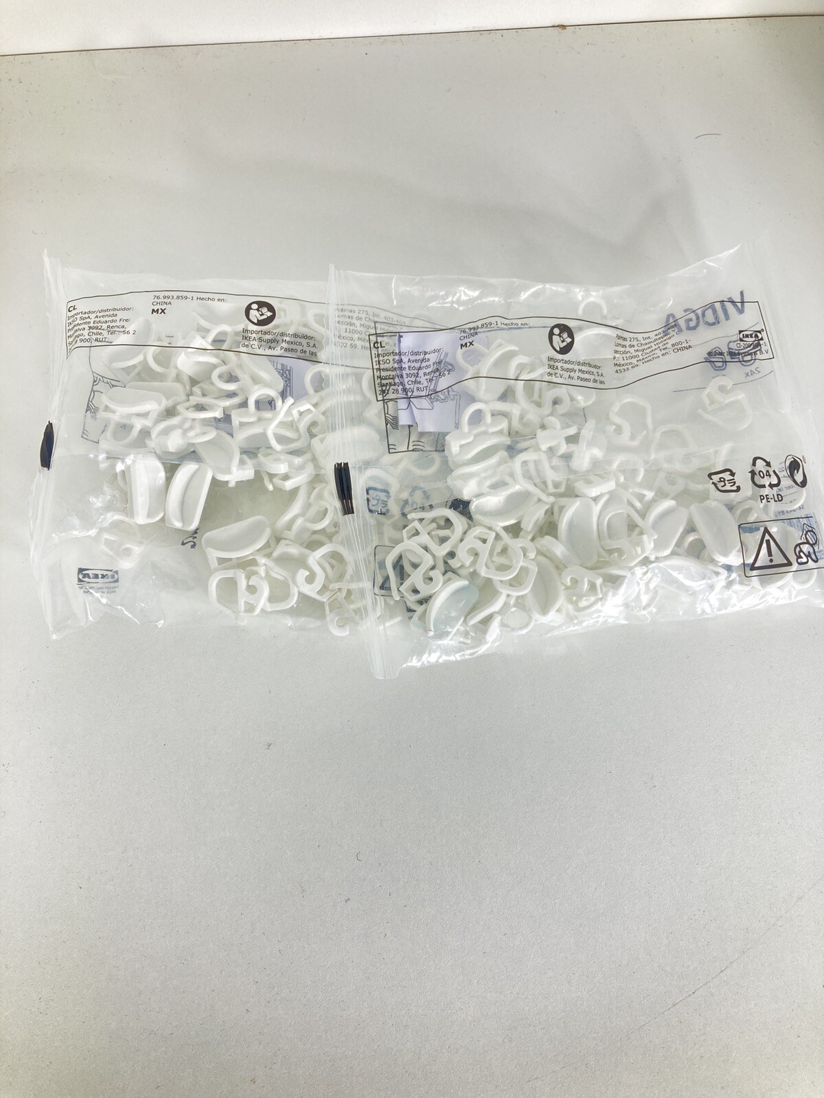 NEW IKEA VIDGA Triple Track Rail 55” w/ Ceiling Brackets +2x Packs ...