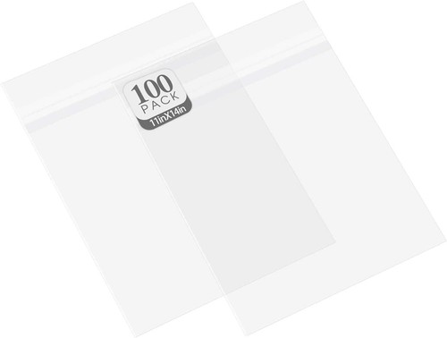 Golden State Art, Pack of 100, Acid-Free Crystal Clear Sleeves Storage ...