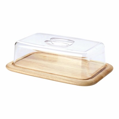 Continenta cheese cover 2-pcs. serving cover cheese cover wood plastic ...